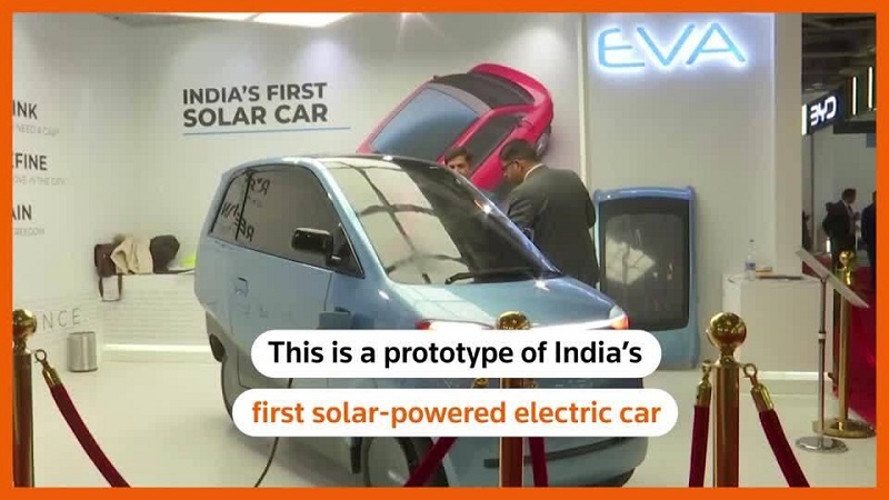 India’s first solar-power electric vehicle showcases in Auto Expo 2023 ...